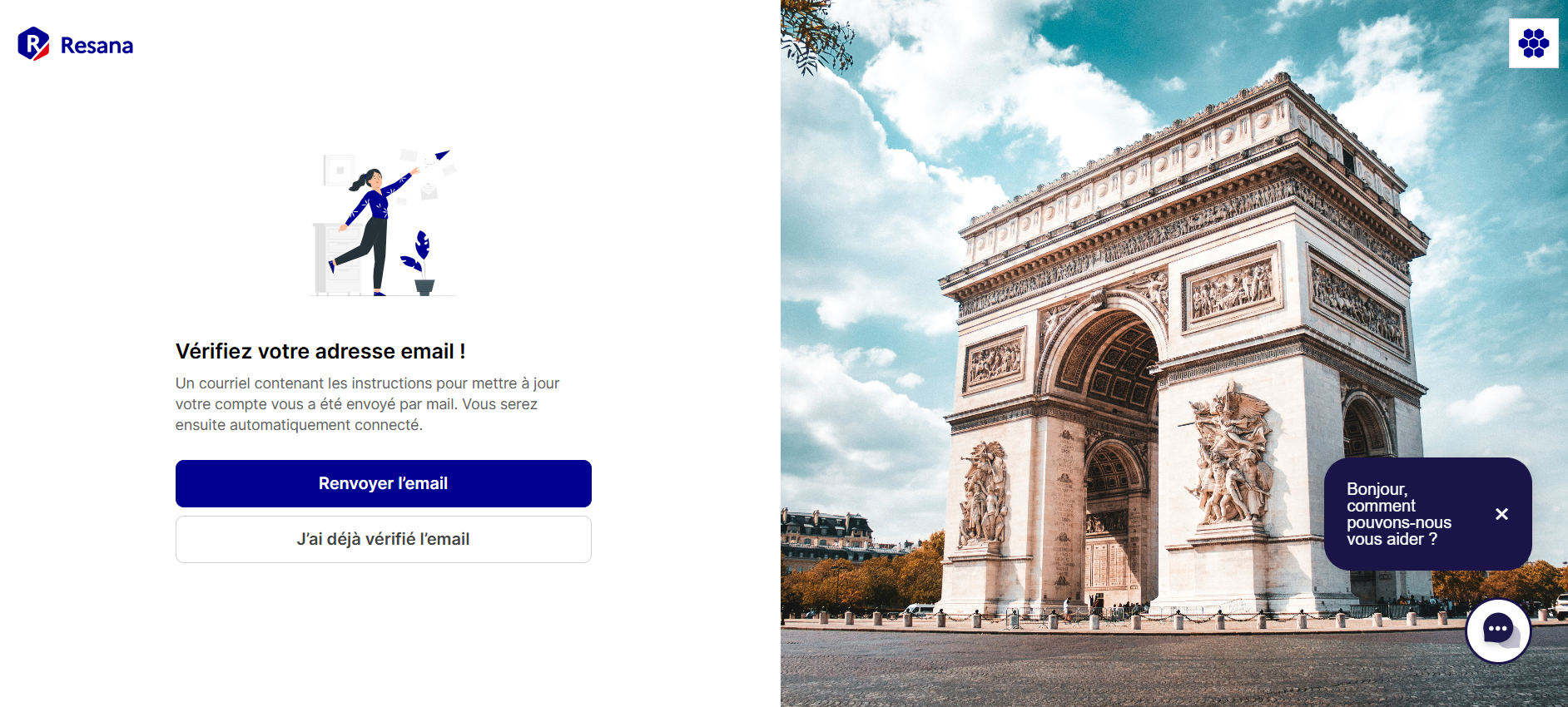 Nouveau système de connexion – RESANA