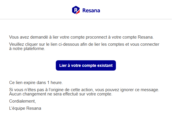 Nouveau système de connexion – RESANA